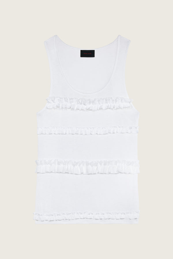 Simone Rocha - Ruffle Frill Tank Top